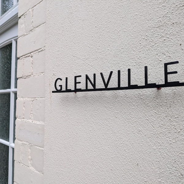 House Name Sign, Outdoor House Name Plaque, Custom Metal Sign, Outdoor ...