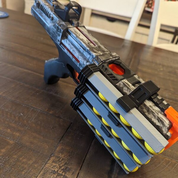 Nerf Kronos/mercury Speed Loader Silver - Etsy