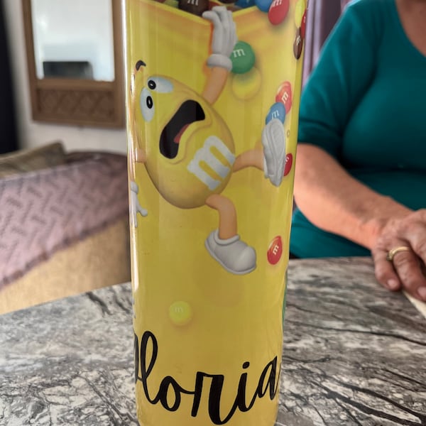 20oz Skinny Tumbler | Chocolate Covered Peanuts Candy | M&ms ...