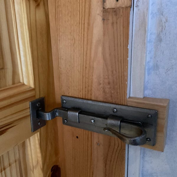 CAST IRON DOOR Latch Rustic Iron Door Privacy Catch Latch Victorian ...