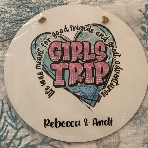 Personalized Girls Trip Cruise Door Sign - Etsy