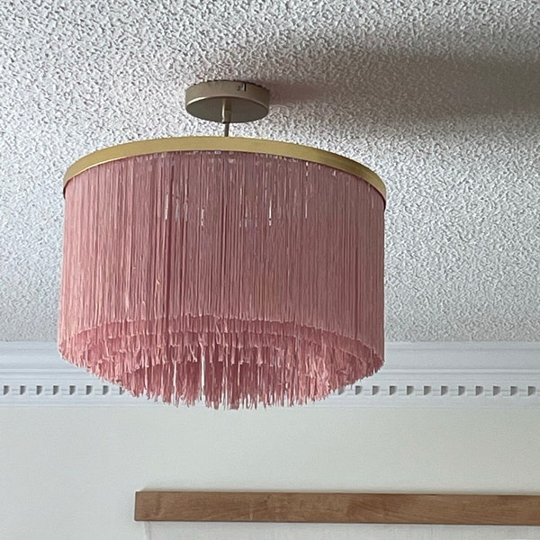 Fringe Pendant Ceiling Light, Boho Chic Fringe Pendant Light: Versatile ...
