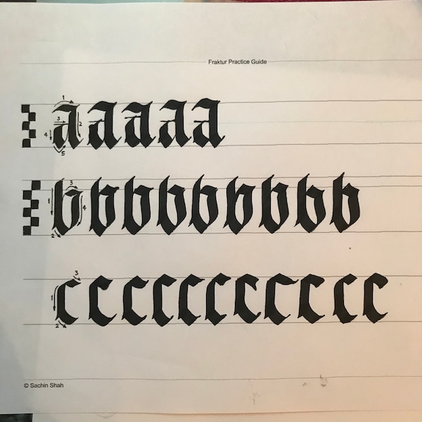 Italic Calligraphy Learning Guide - Etsy