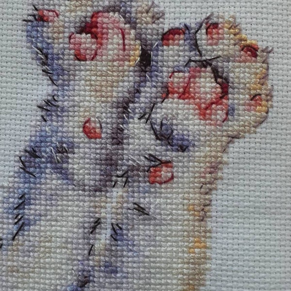 Cat Paws Cross Stitch Pattern Paw Beans Pattern Cute Paws PDF Pattern ...