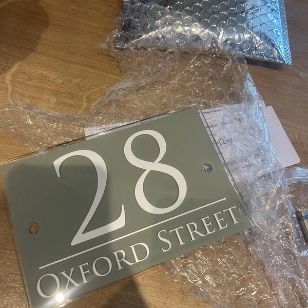 Traditional House Number Signs & Address Plaques in Sage Green - Etsy UK