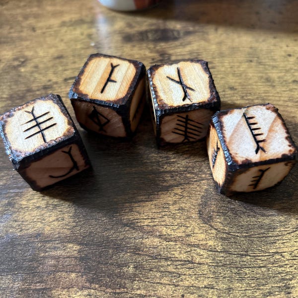 Yes No Witches Fortune Telling Divination Dice Wiccan Ritual Alter ...