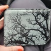 Mens Leather Wallet, Mens Wallet, Tree Wallet, Leather Wallet, Slim ...
