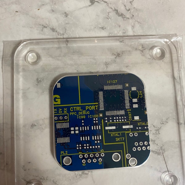 Circuit Board and Clear Acrylic Coaster (individual) - Geeky Christmas ...