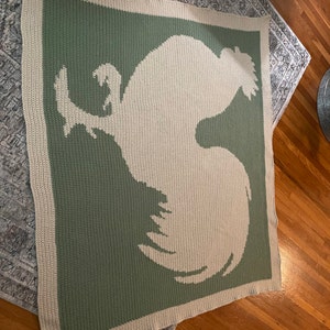 Football in Field Afghan C2C Crochet Pattern, Written Row Counts, C2C ...