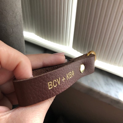 Personalized Keychain Leather Keychain Personalized Keyfob Leather Key ...