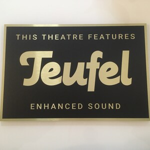 KEF Home Theater Sign - Etsy