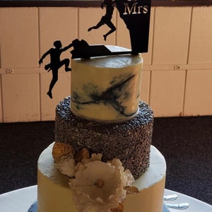 Mr. & Mrs. Wedding Cake Topper With Rock Climbers Man and Woman Rock ...