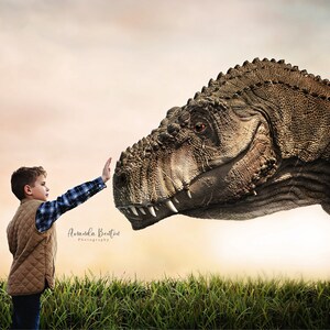 Smiling T-rex Tyrannosaurus Background / Dinosaur Backdrop for ...