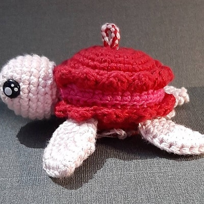 BUNDLE Macaron Turtle Crochet Pattern 2 Sizes Mini and Regular Download ...