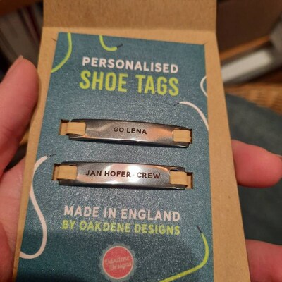 Personalised Metal Shoe Tags - Etsy
