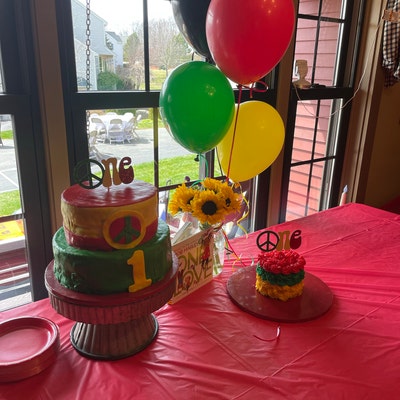 One Love Cake Topper. One & Loved Cake Topper. One Love 1st - Etsy