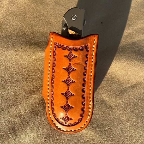 Tooled Leather Knife Sheath (SM) - Etsy