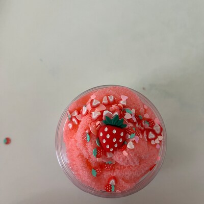 Strawberry Field Fluffy DIY Set Cloud Slime Pick Your Own Scent Charm ...