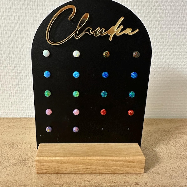 Charm Bar Acrylic Stand, White Jewelry Display, Necklace, Bracelet ...