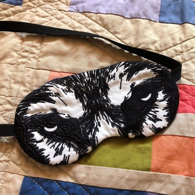 ITH Machine Embroidery Design Sleep Mask Wolf 3 Sizes - Etsy