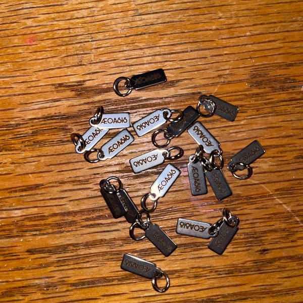 50 Custom Stainless Steel Charm, Gold Silver Personalized Charm, Logo ...