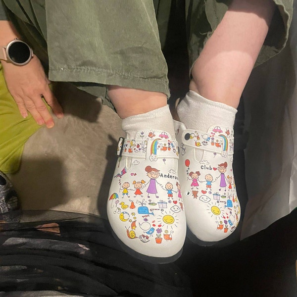 LADYBUG Themed Professional Womens Clogs, Comfortable Nurse & Doctor ...