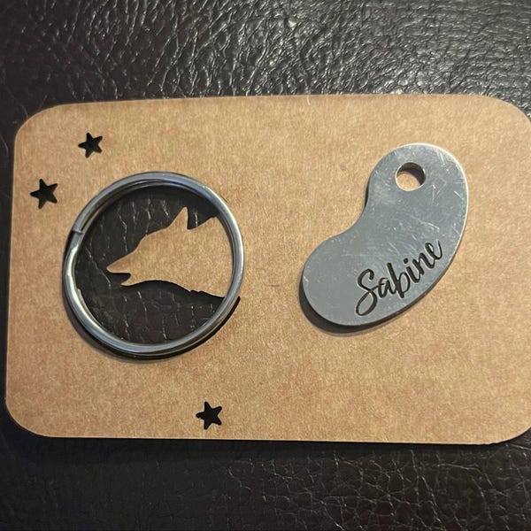 Saturn Shape Dog Tag, Planet, Space Pet ID Tag, Personalized Dog Tag ...