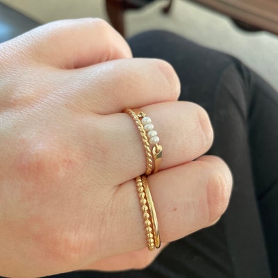 14k Gold Filled Stacking Ring Set - Etsy