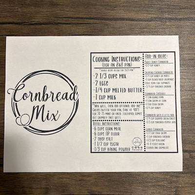 Printable Muffin Mix PDF / SVG / JPG Craftologist Homemade Muffin Dry ...