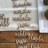 SET OF 10 Laser Cut Wooden Names - I - Etsy