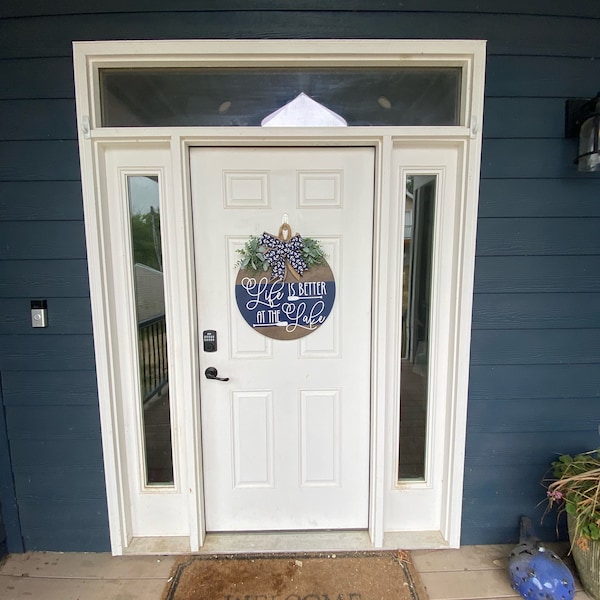 Lake House Front Door Decor | Lake House | Lake House Wreath | Life is ...