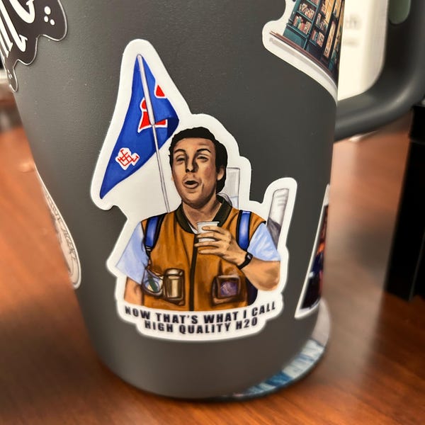 You Can Do It! Waterboy Vinyl Sticker (matte Finish) - Etsy