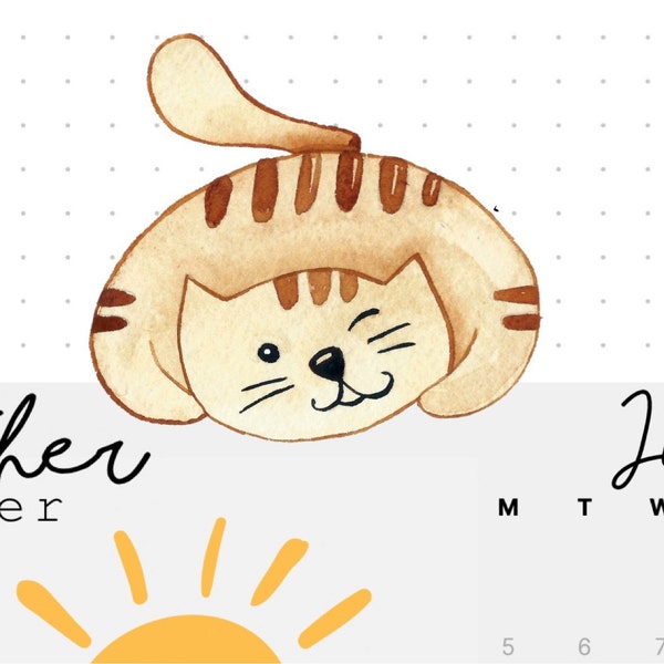 Doodle Cats Clipart, Digital Doodles Clip Art, Png, Svg, Ai, Vector ...