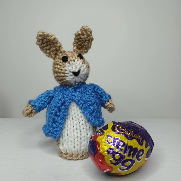 PDF KNITTING PATTERN Rabbit Creme Egg Cover, Easter Bunny Knitting ...