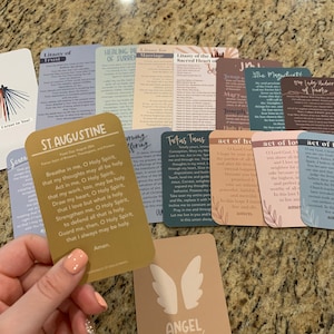 Catholic Prayer Card Bundle Saint Prayer Marian Cards Catholic Devotion ...