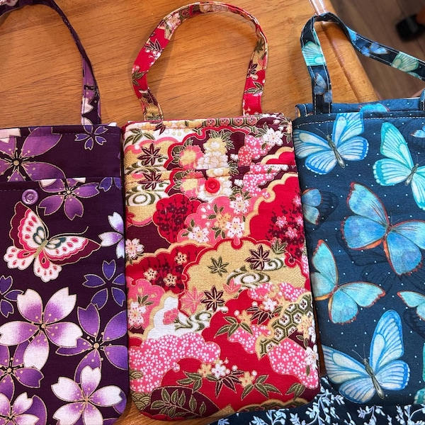 Phone Bag, Handmade Crossbody Smartphone Bag, Passport Bag, Adjustable ...