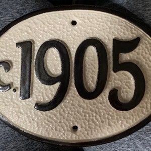 House or Business Year Established/circa/built Placard Sign / - Etsy