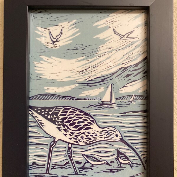 Seals Card,blank,linocut,greetings,art Card,card,seal With Pup,wildlife ...