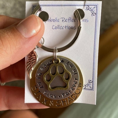 Personalized Dog Memorial Key Chain, Cat Memorial Key Chain, Pet ...