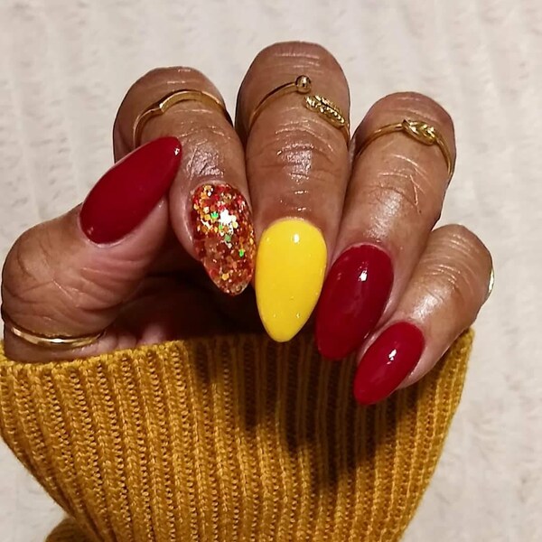 Golden Hour- Dip Powder, Yellow Dip Powder, Nail Dip Powder, Acrylic ...