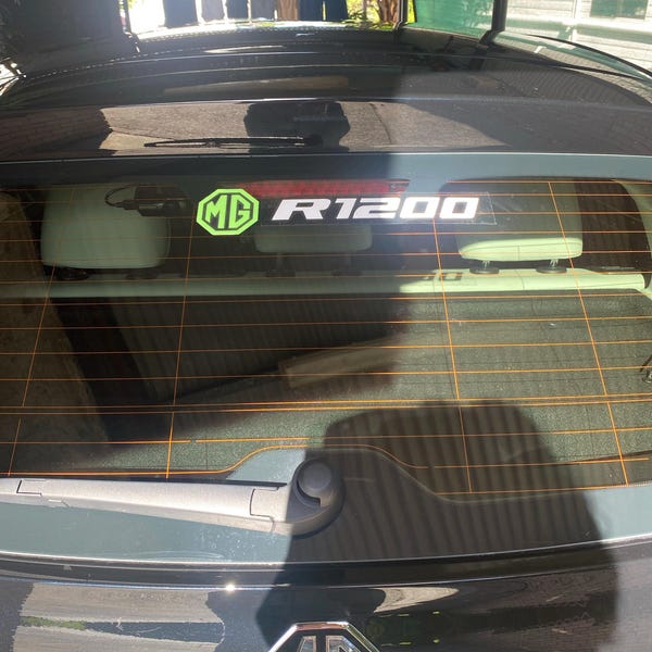 TF Car 2 X Badges for MG Inserts Front Rear Logo Set 90mm/70mm Emblem ...