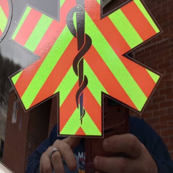 Union Career Firefighter Star of Life Paramedic EMT EMS Decal Sticker ...