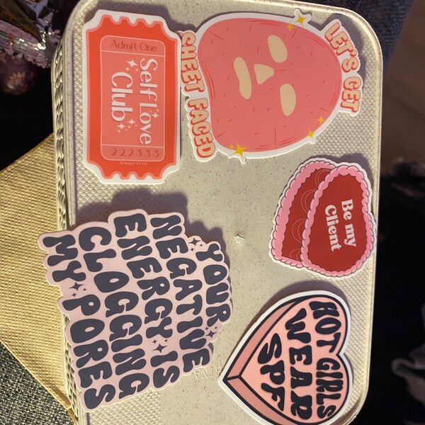 Clogging My Pores Esthetician Sticker,esthetician Gift, Skin Care, Skin ...