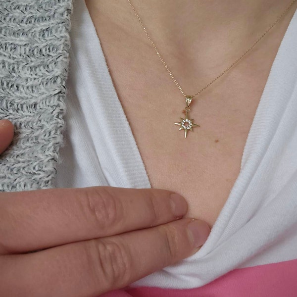 14K Solid Gold Hand Chain, Handmade Gold Chain Bracelet, Minimalist ...