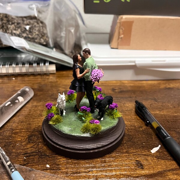 10/15/20cm Miniature Sakura Cherry Blossom Wire Tree Model Dollhouse ...