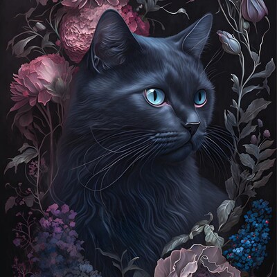 Jaguar Wall Art Print Big Cat Portrait Printable Jaguar Home Decor ...