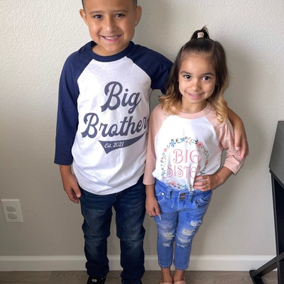 Big Brother Kids Shirt New Big Brother Shirt Cute Big Brother Raglan ...