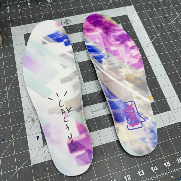 Custom Printed Insoles (single Pair) - Etsy