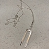 Sterling Silver Tuning Fork Necklace: Miniature Sound Healing Jewelry ...