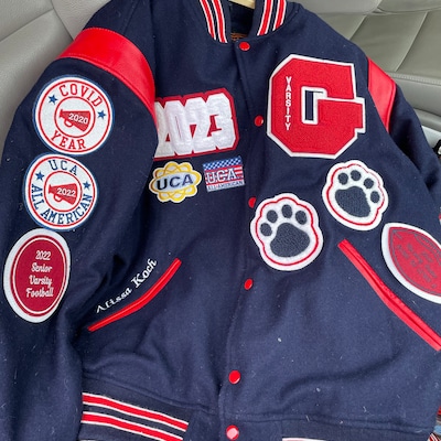 Varsity Sport and Activity Patches Letter Jacket Patches _ Sweatshirt ...